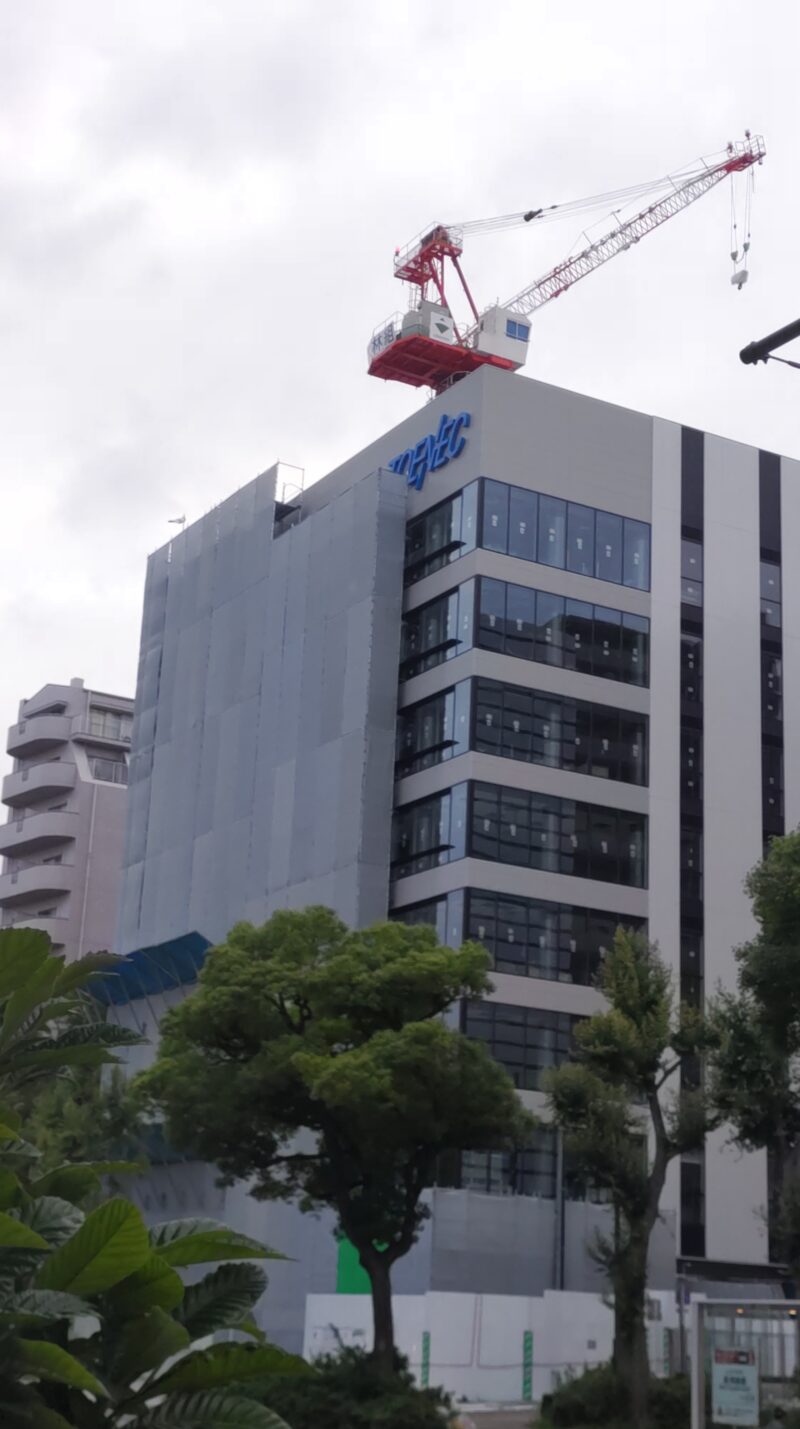 「TOENEC」のロゴも・・・「【仮称】洲崎ビル」建設状況 2024年7月 | 名古屋 栄日記